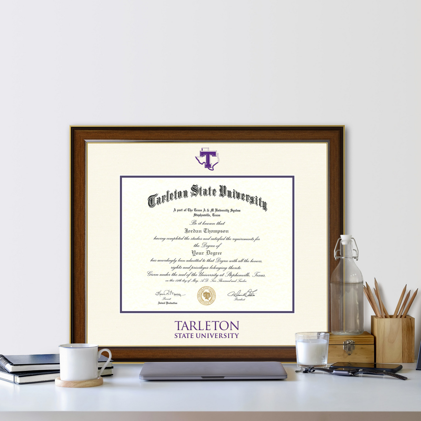 Tarleton State University Dimensions Diploma Frame in Westwood - Item ...