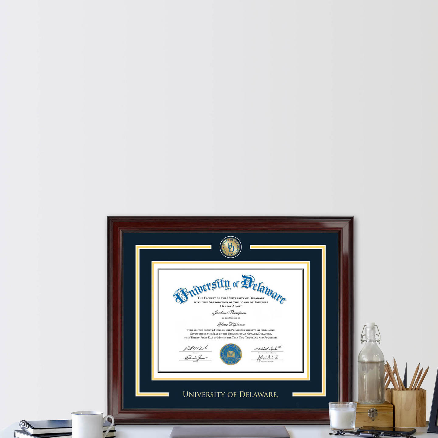 University of Delaware Showcase Edition Diploma Frame in Encore - Item ...