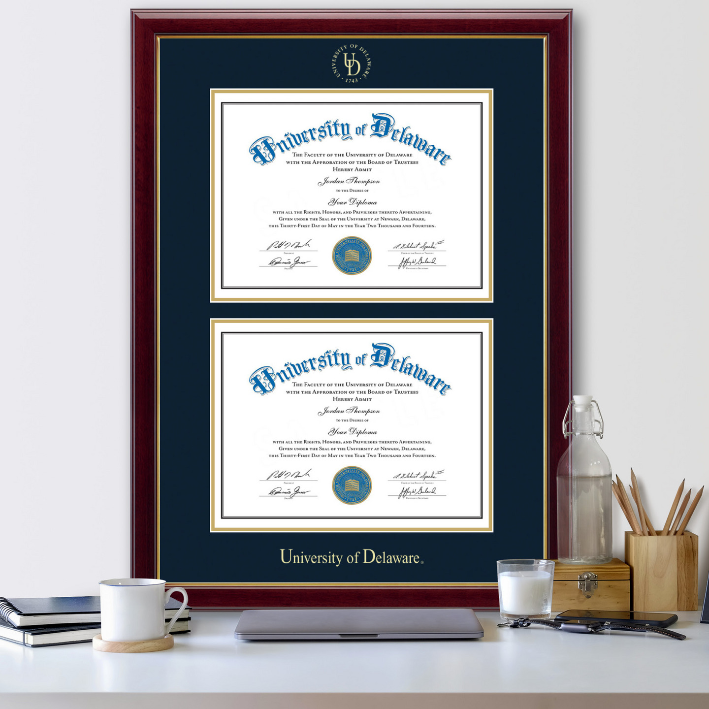 University of Delaware Double Diploma Frame in Gallery - Item #289544 ...