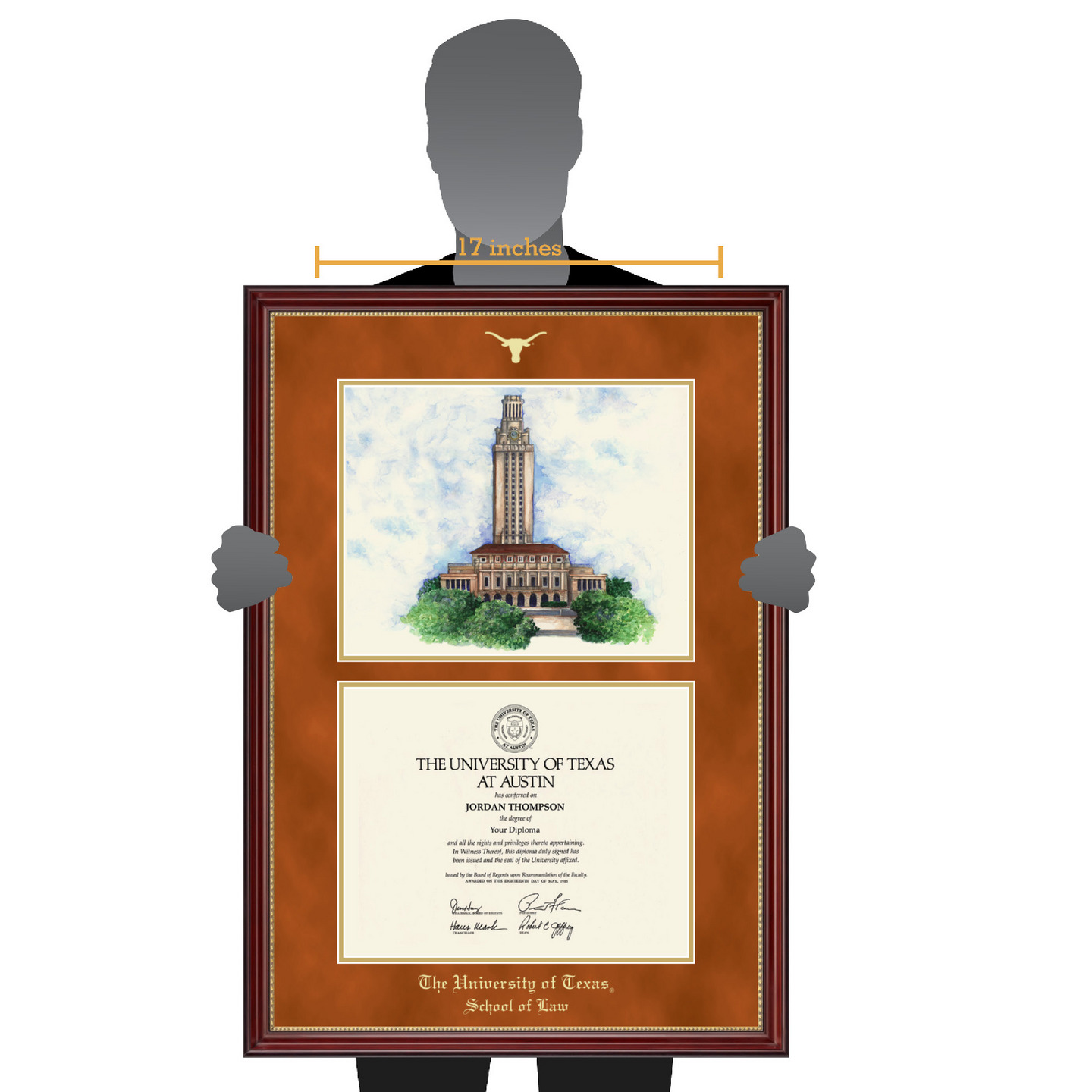 The University of Texas at Austin Campus Scene Diploma Frame in ...