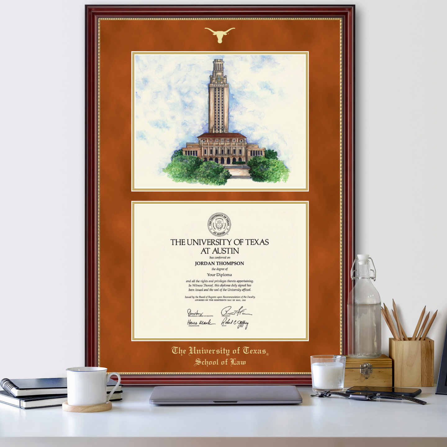 The University of Texas at Austin Campus Scene Diploma Frame in ...