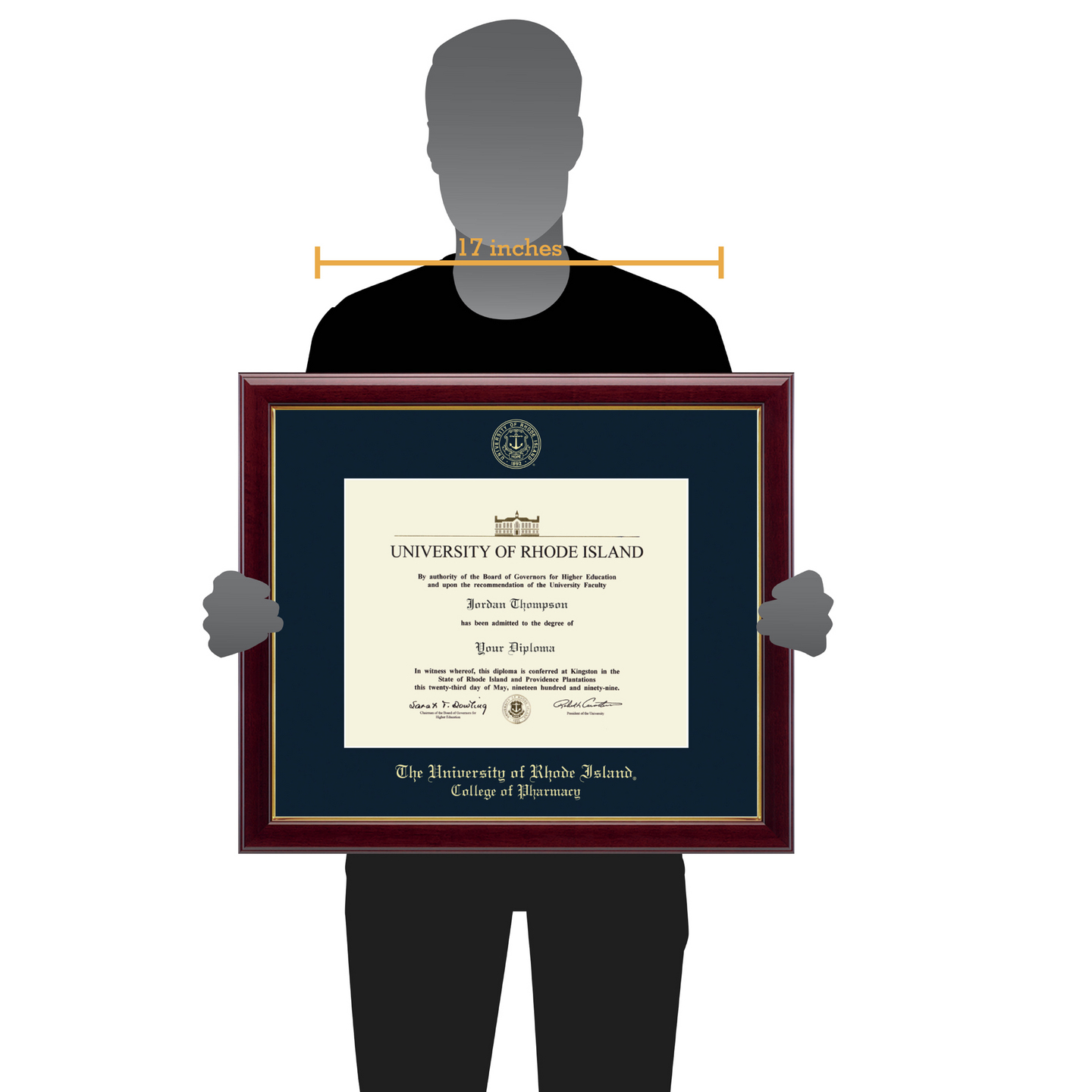The University of Rhode Island Gold Embossed Diploma Frame in Gallery ...