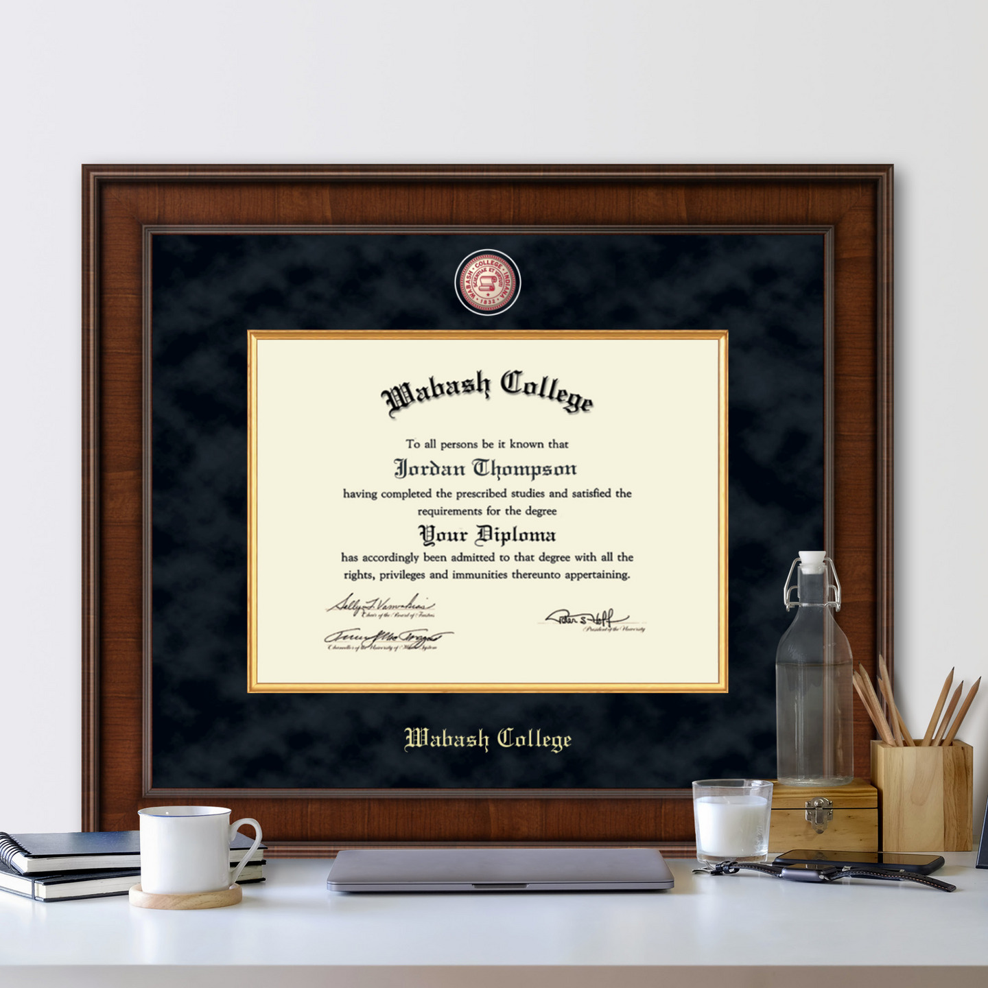 Wabash College Presidential Masterpiece Diploma Frame in Madison - Item ...