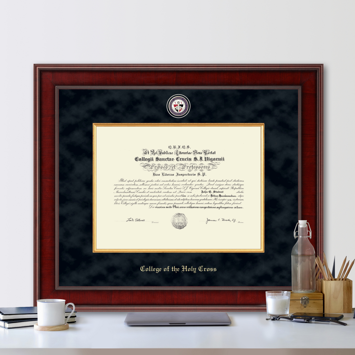 College of the Holy Cross Presidential Masterpiece Diploma Frame in ...