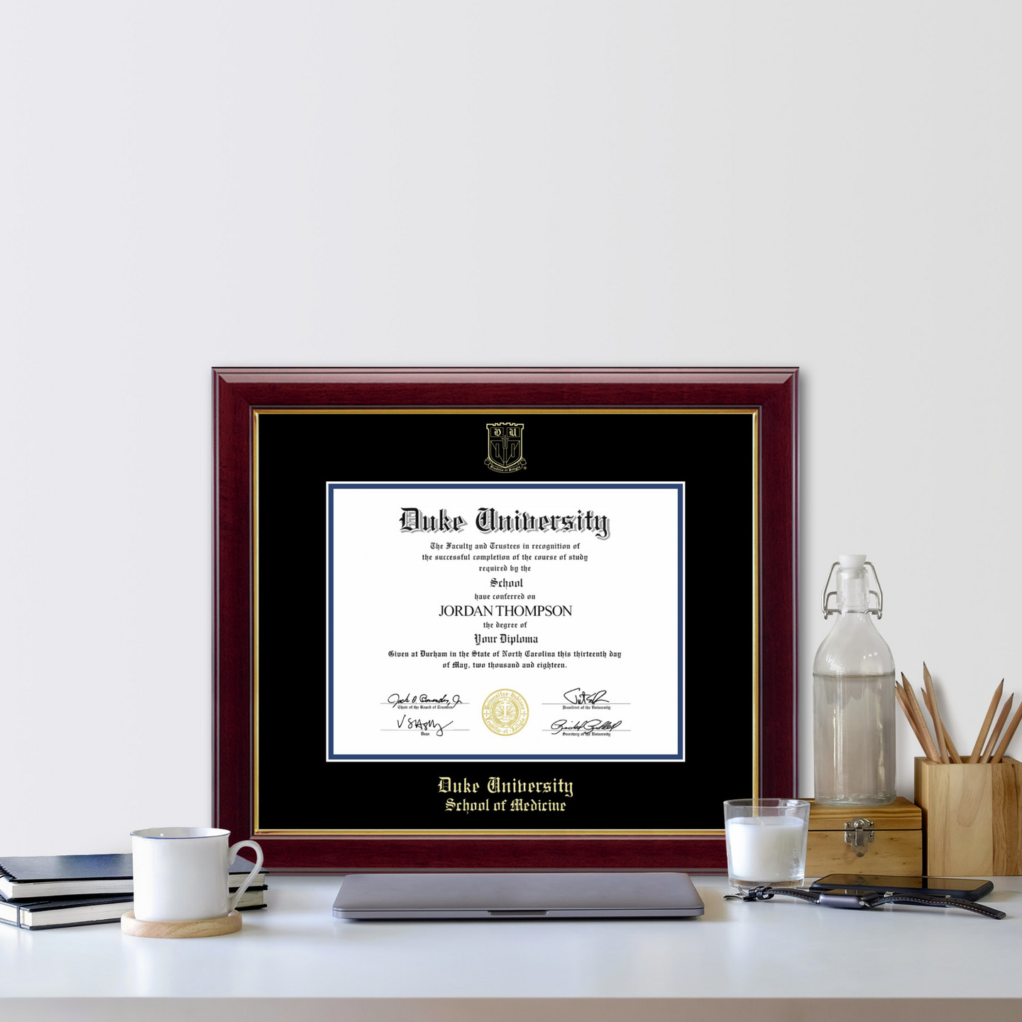 Duke University Gold Embossed Diploma Frame in Gallery - Item #112195 ...