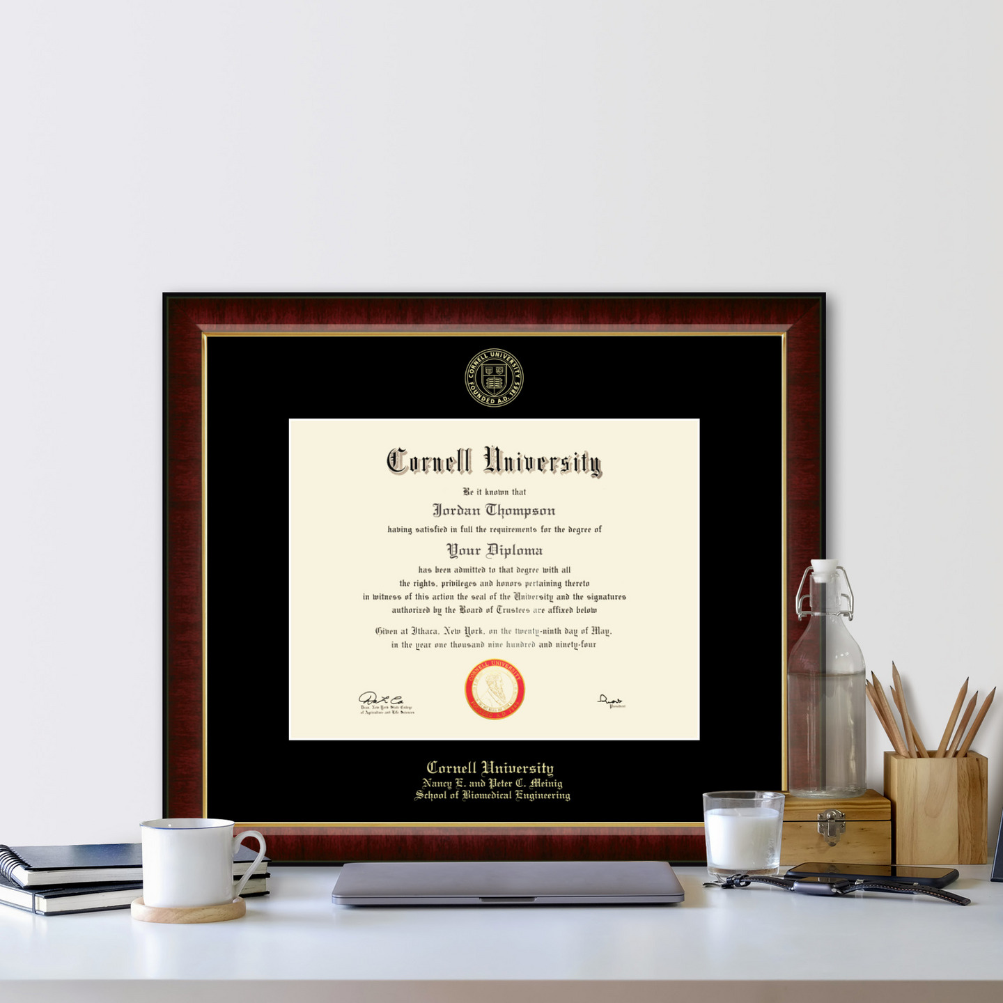 Cornell University Gold Embossed Diploma Frame in Murano - Item #289170 ...