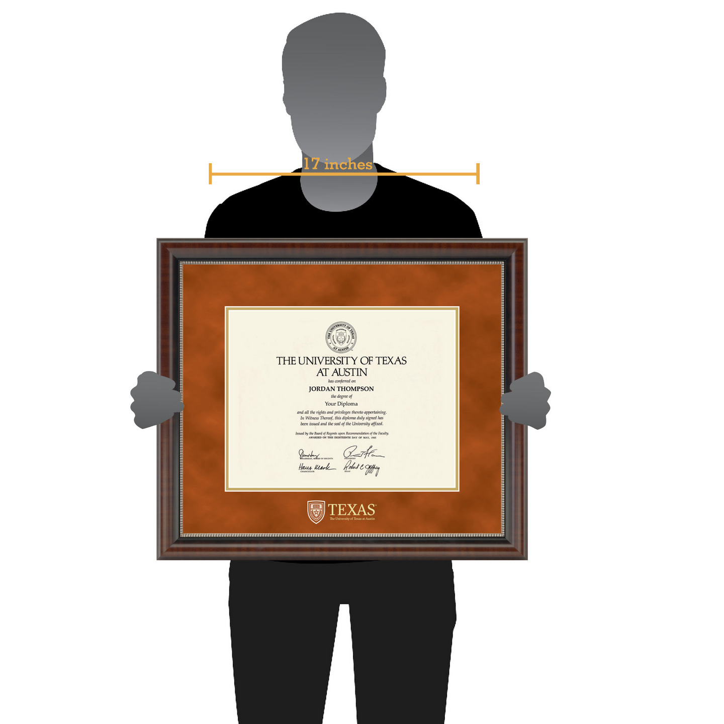 The University of Texas at Austin Shield Masterpiece Medallion Diploma ...