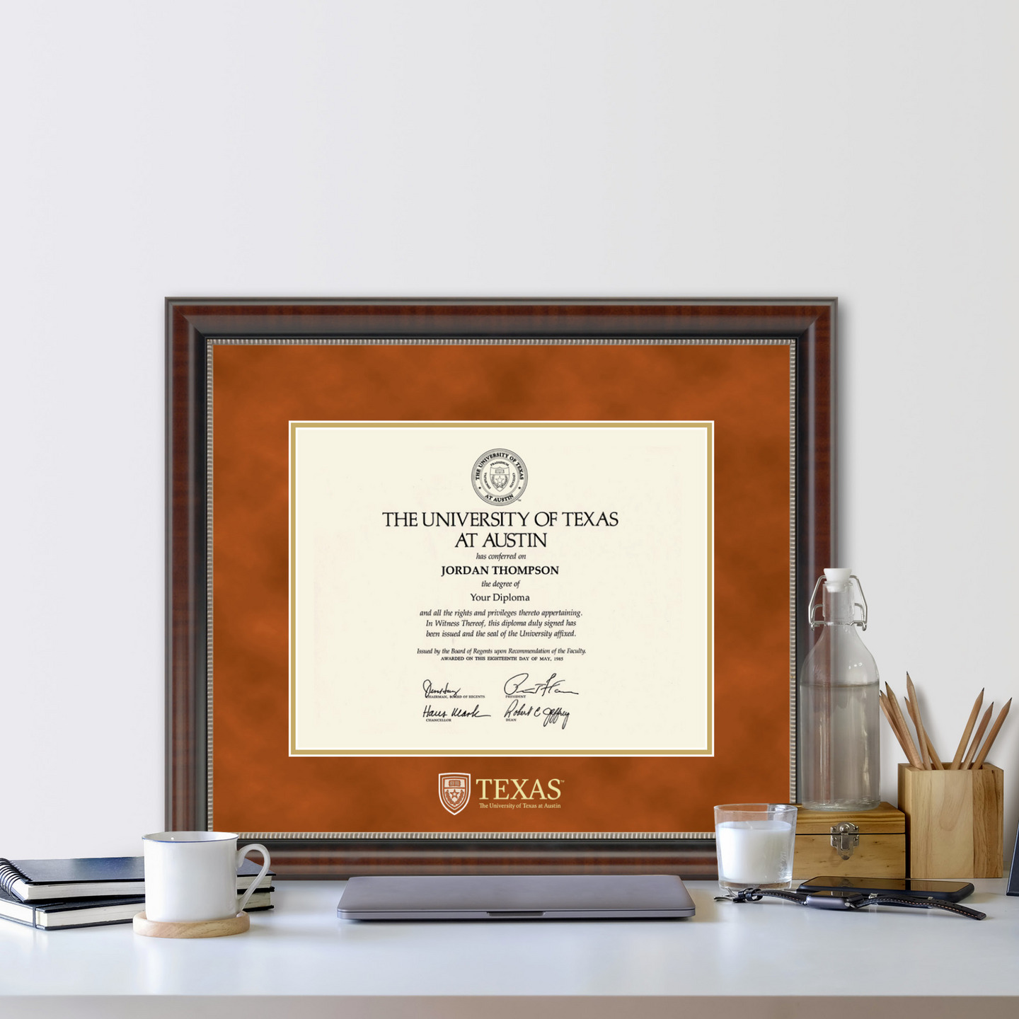 The University of Texas at Austin Shield Masterpiece Medallion Diploma ...