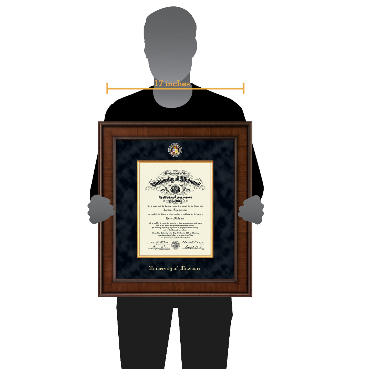 University of Missouri Columbia Presidential Masterpiece Diploma Frame ...