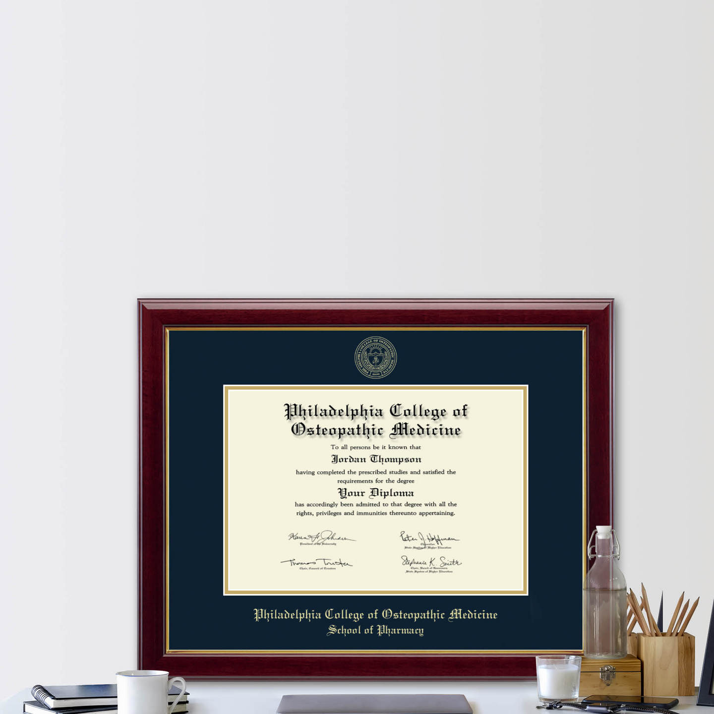 Philadelphia College of Osteopathic Medicine Gold Embossed Diploma ...