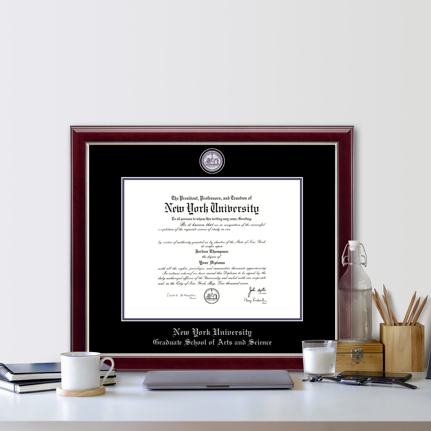 New York University Masterpiece Medallion Diploma Frame in Gallery ...
