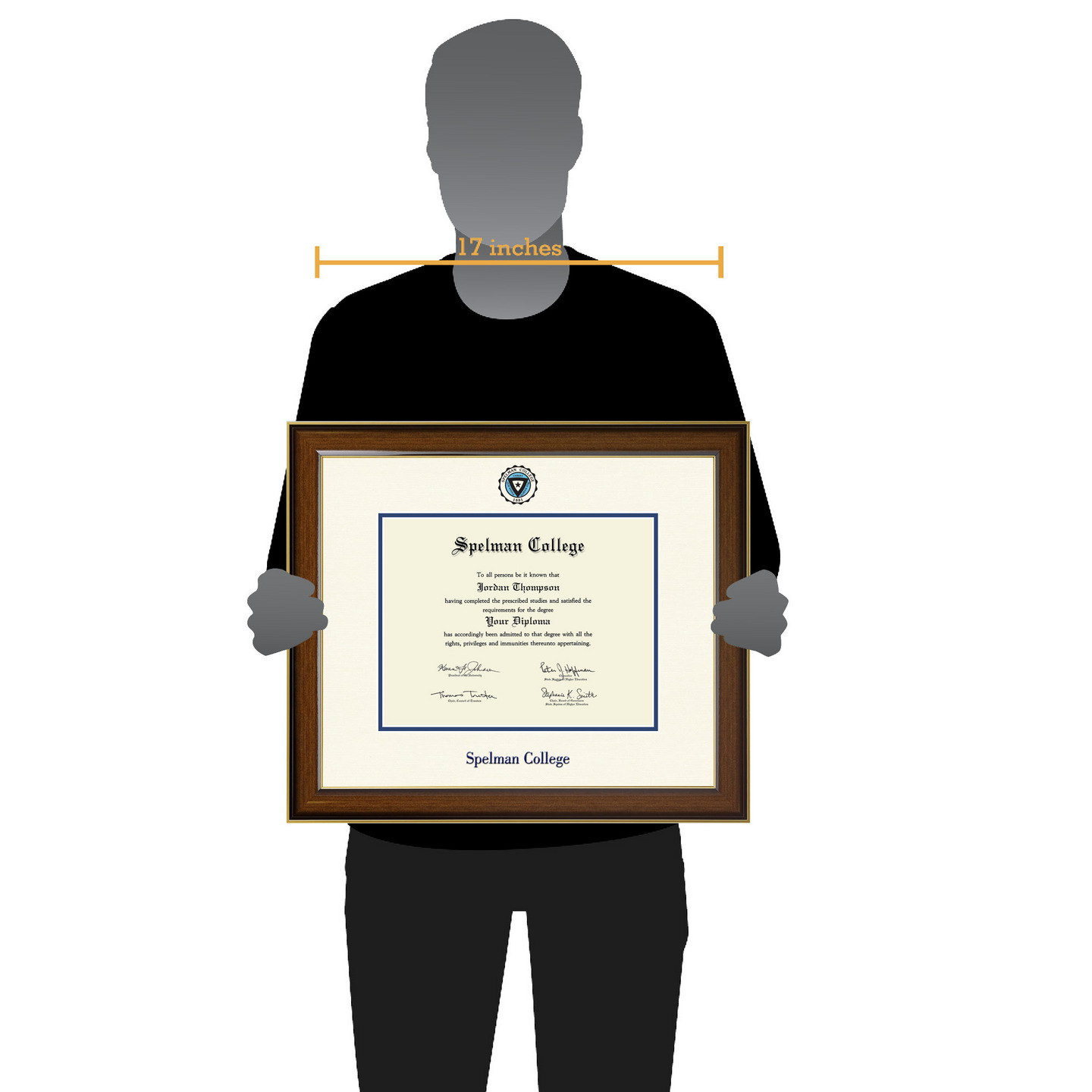 Spelman College Dimensions Diploma Frame in Westwood - Item #307573