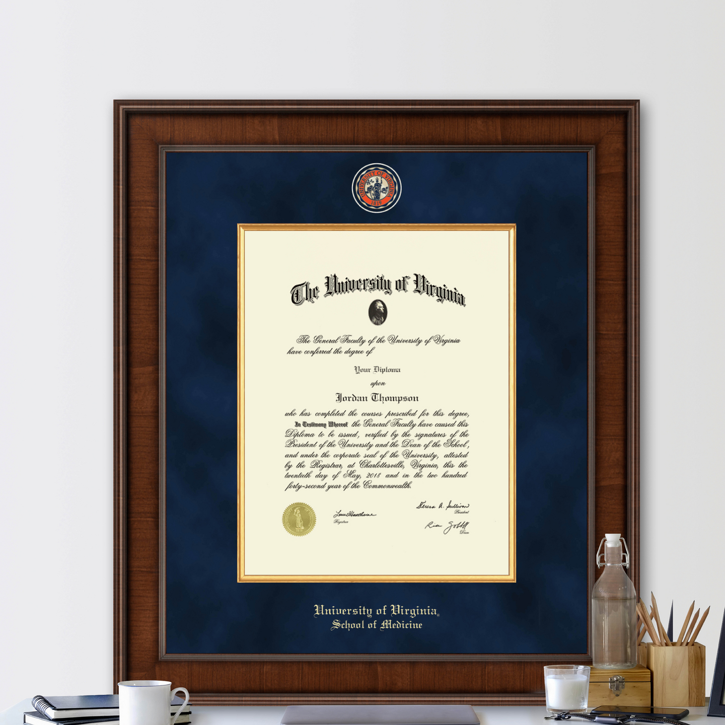 University of Virginia Presidential Masterpiece Diploma Frame in ...