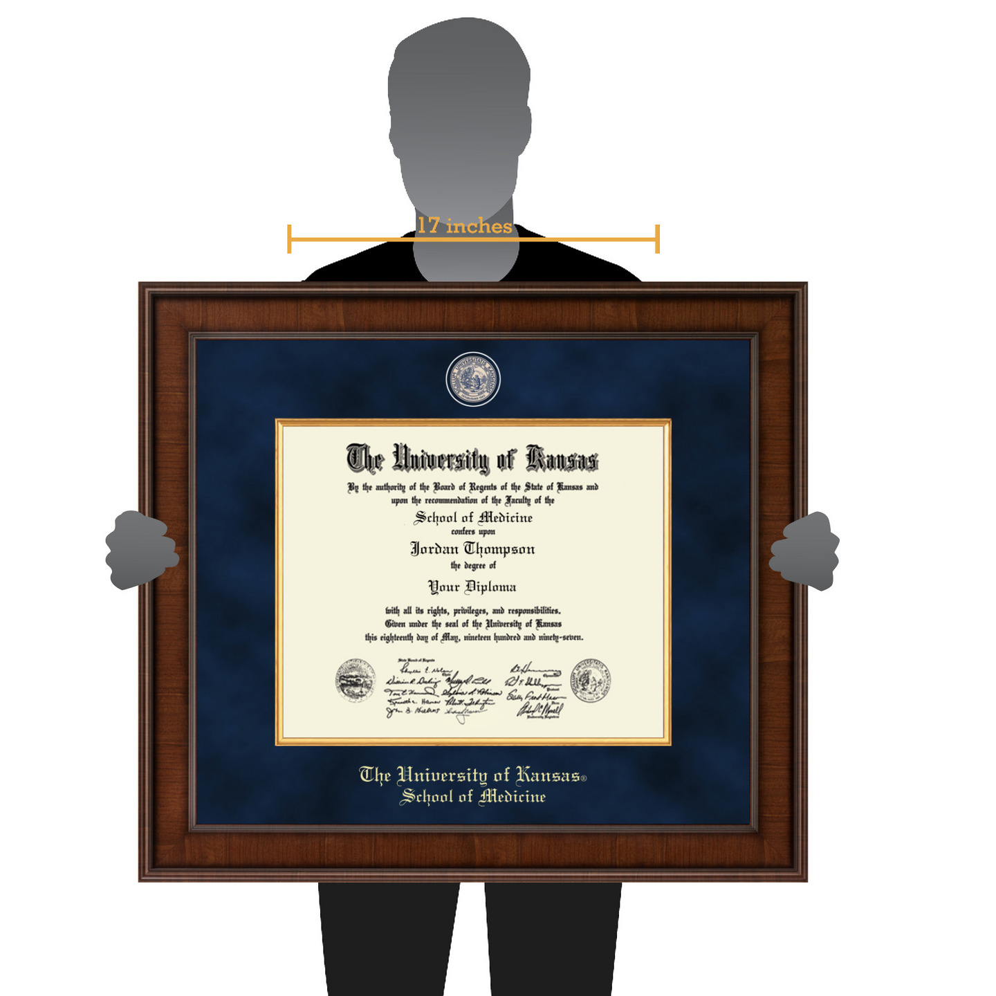 The University of Kansas Presidential Masterpiece Diploma Frame in ...