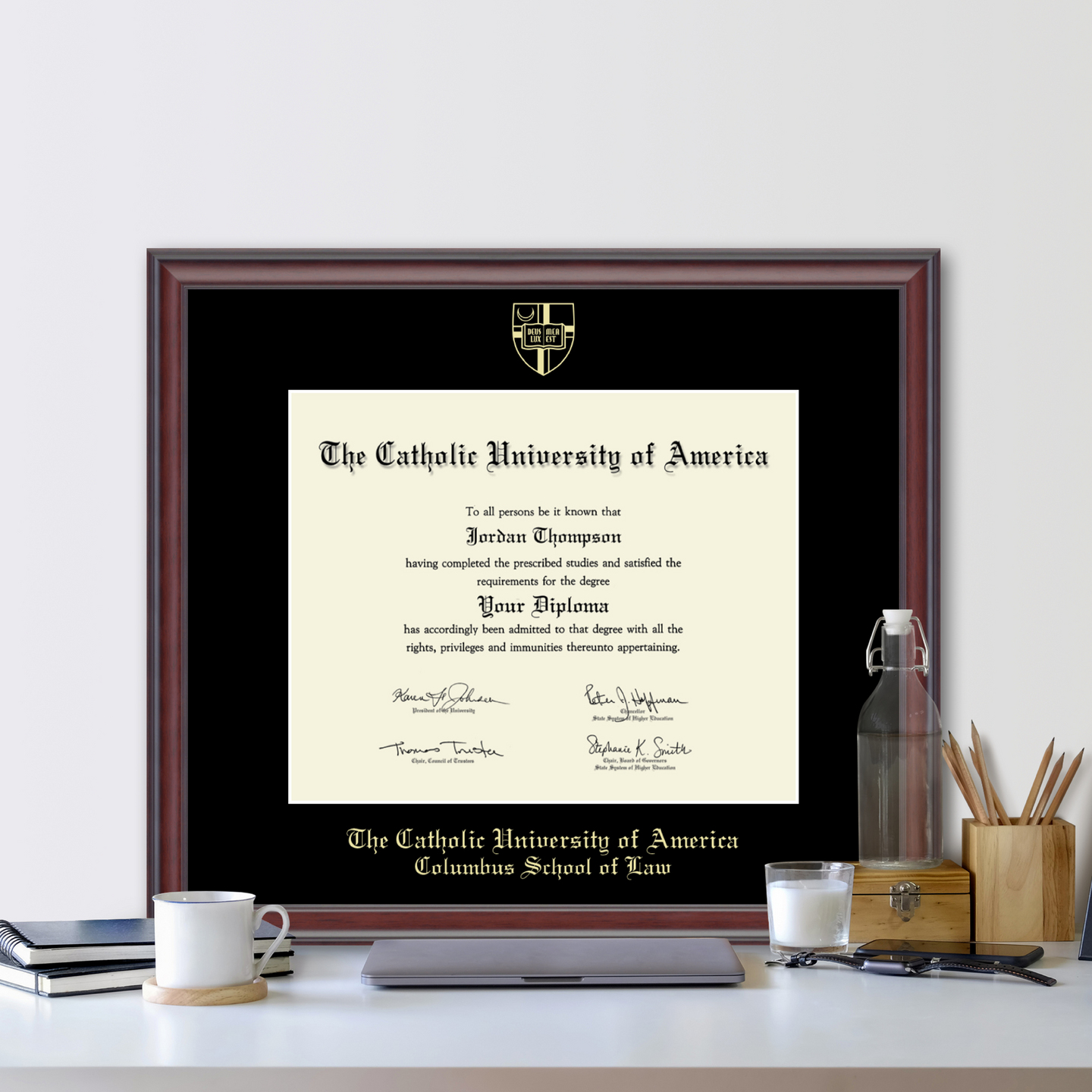 The Catholic University of America Gold Embossed Diploma Frame in ...