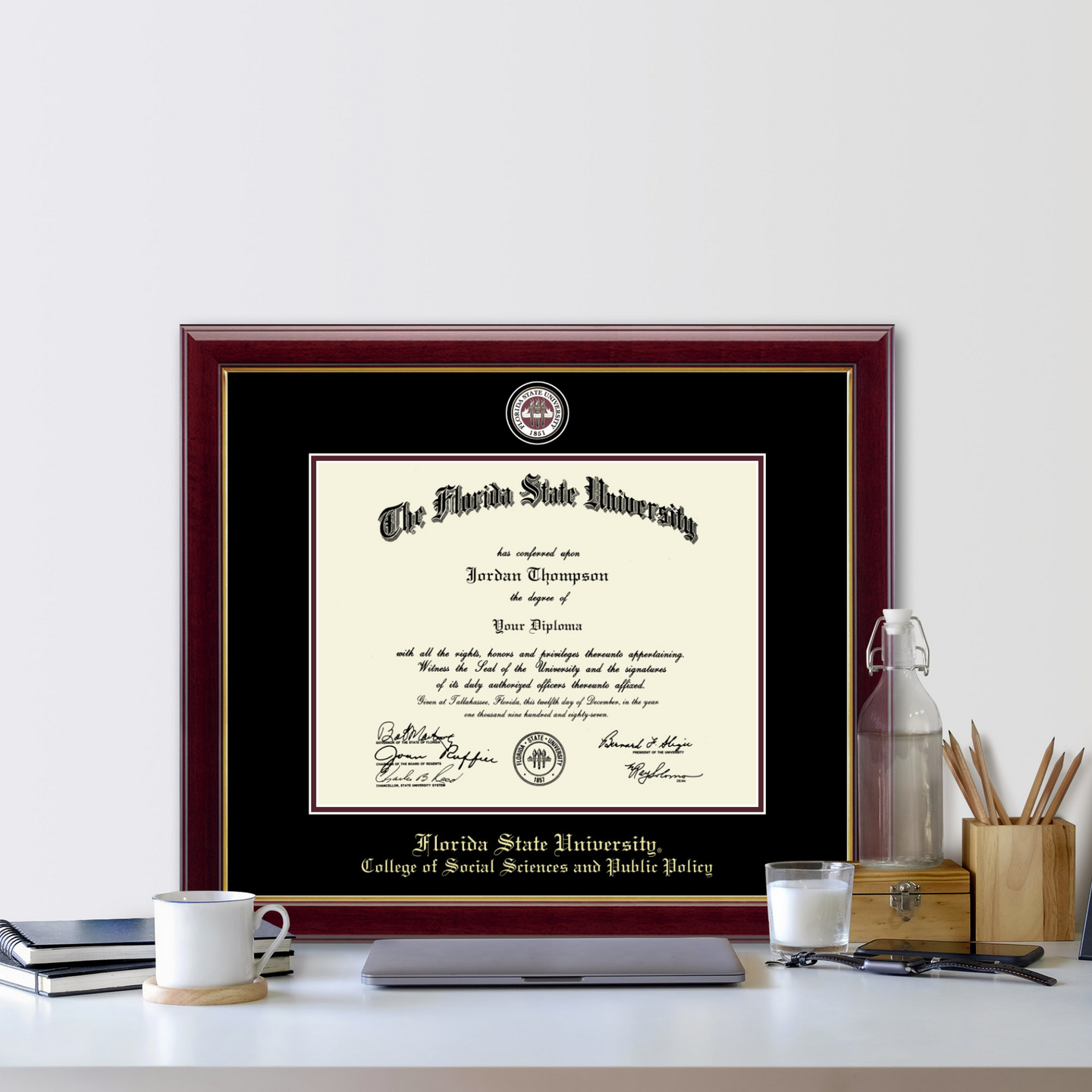 Florida State University Masterpiece Medallion Diploma Frame in Gallery ...