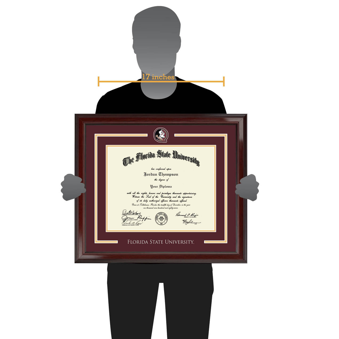 Florida State University Spirit Medallion Diploma Frame in Encore ...