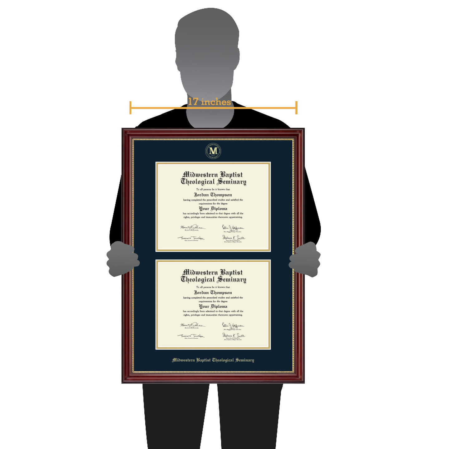 Midwestern Baptist Theological Seminary Double Diploma Frame in ...
