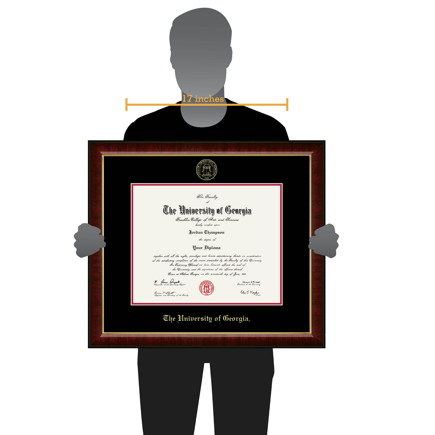 University of Georgia Gold Embossed Diploma Frame in Murano - Item ...