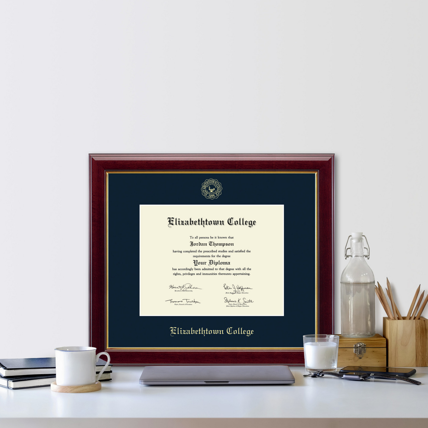 Elizabethtown College Gold Embossed Diploma Frame in Gallery - Item ...