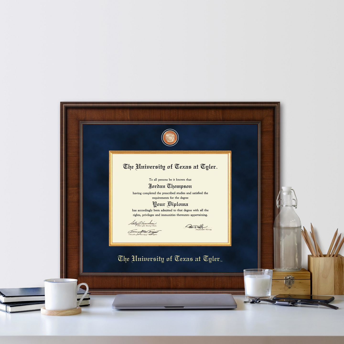 The University of Texas at Tyler Presidential Masterpiece Diploma Frame ...