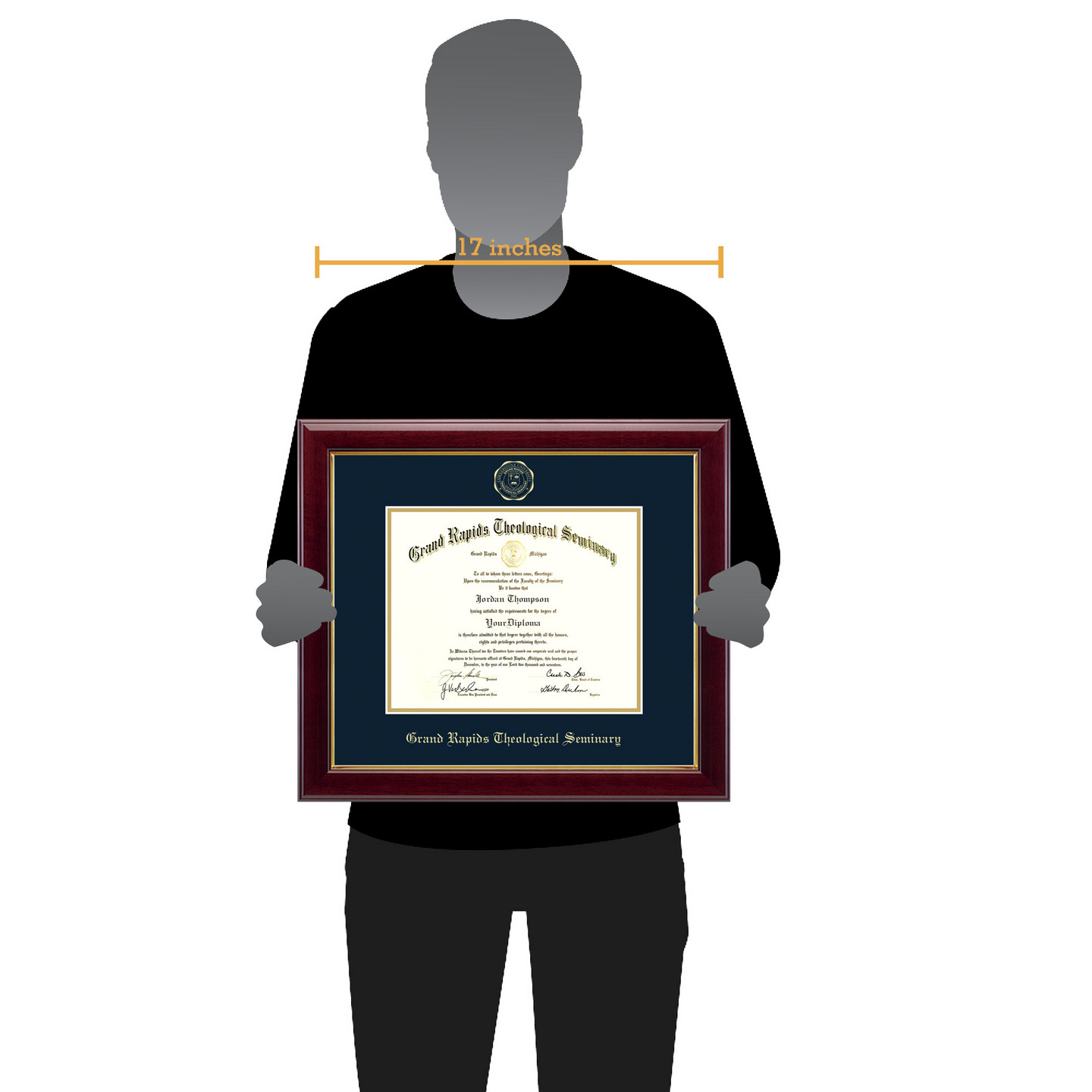 Grand Rapids Theological Seminary Gold Embossed Diploma Frame in ...