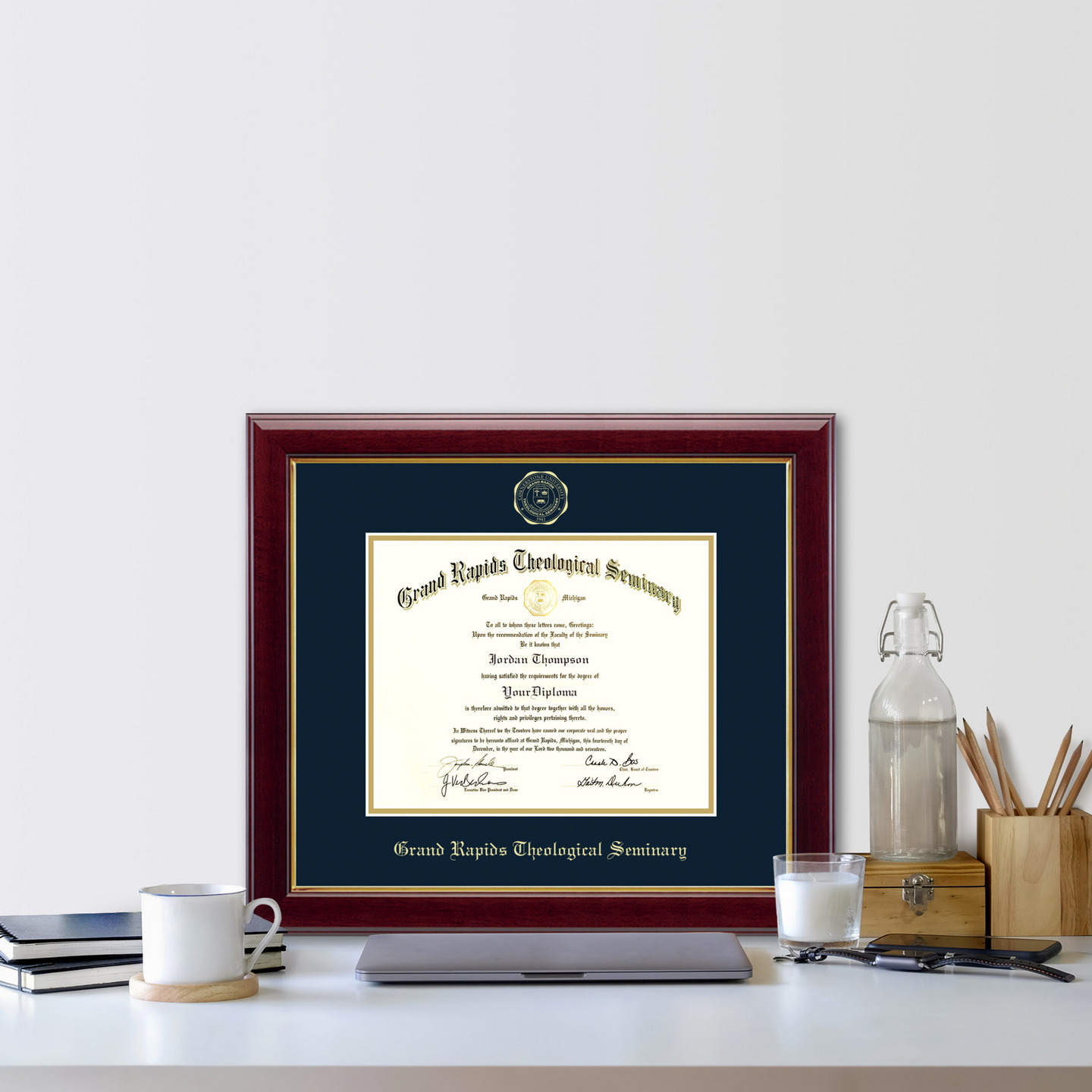 Grand Rapids Theological Seminary Gold Embossed Diploma Frame in ...