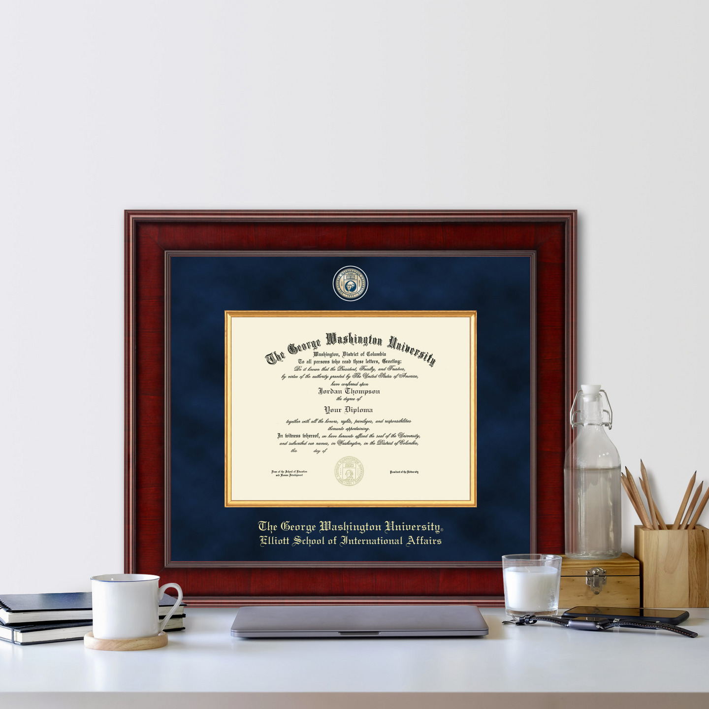 The George Washington University Presidential Masterpiece Diploma Frame ...