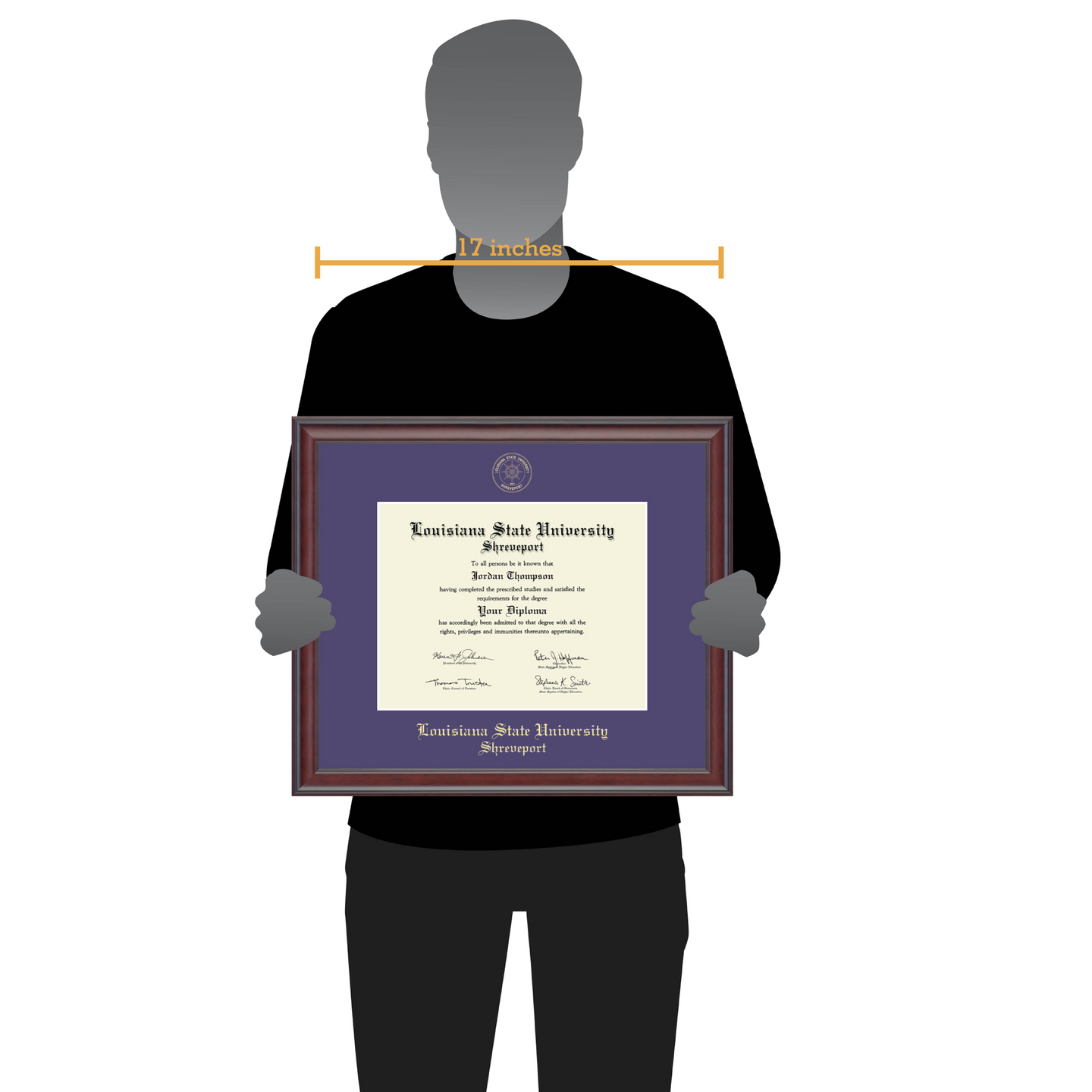 Louisiana State University at Shreveport Gold Embossed Diploma Frame in ...