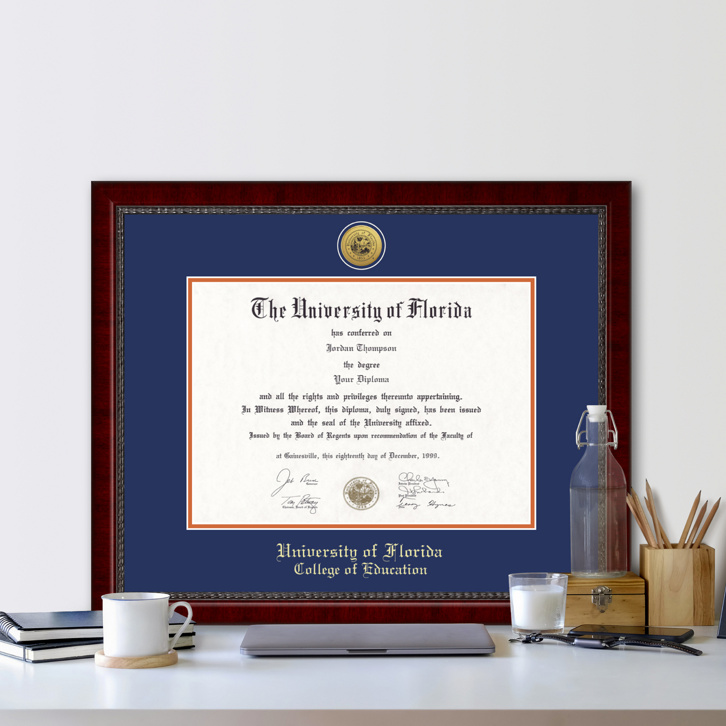 University of Florida Gold Engraved Medallion Diploma Frame in Sutton ...