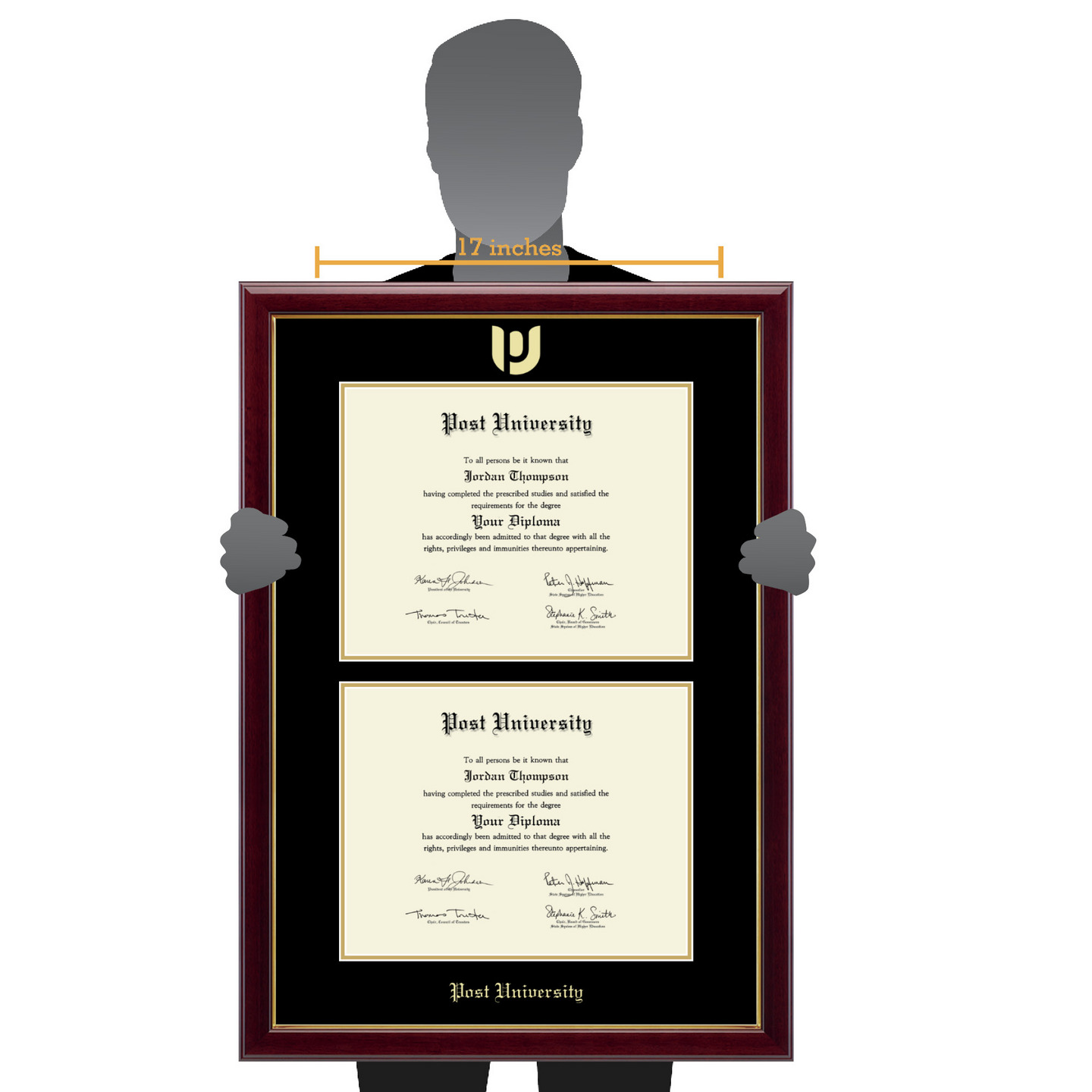 Post University Double Diploma Frame in Gallery - Item #319848