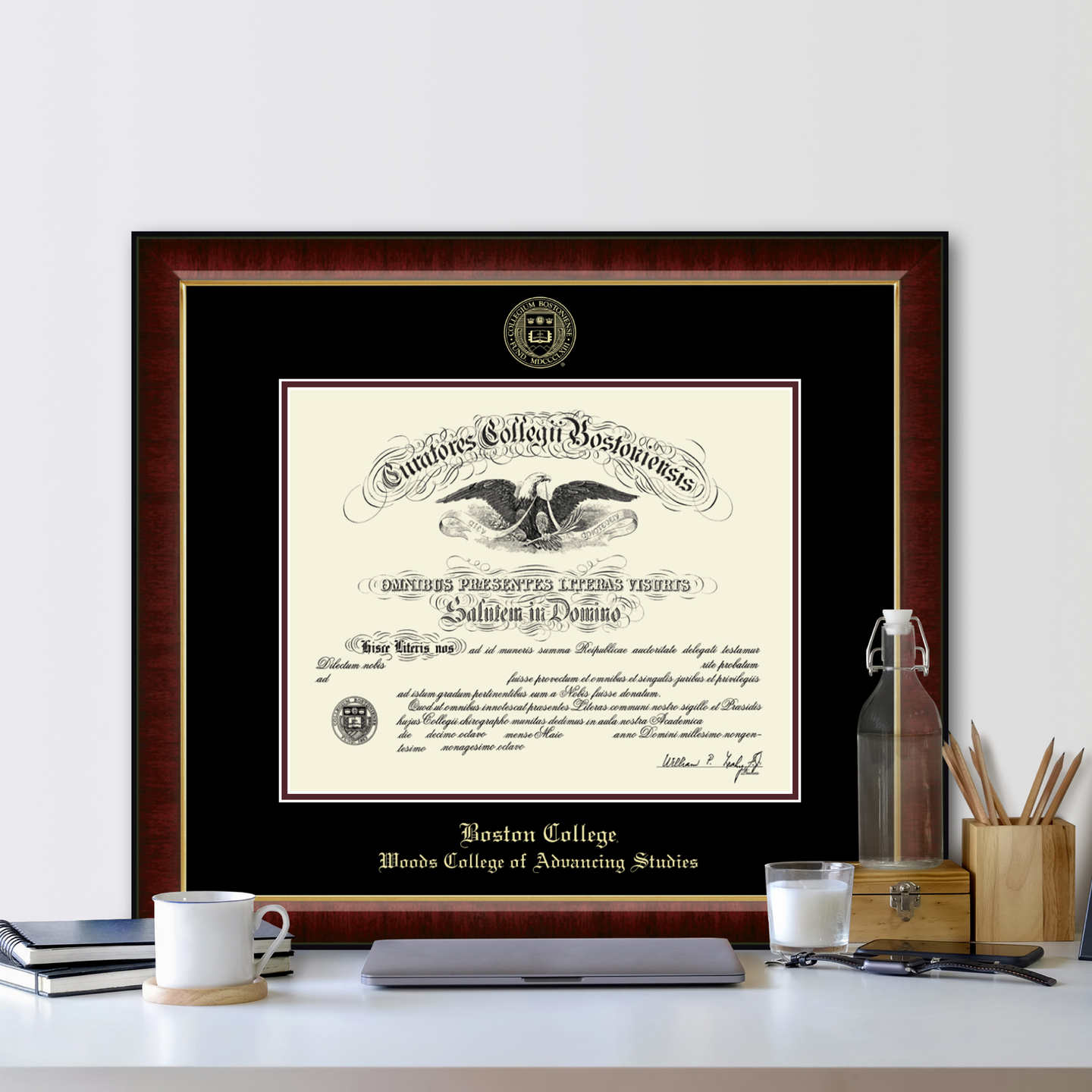 Boston College Gold Embossed Diploma Frame in Murano - Item #298679-BWC ...