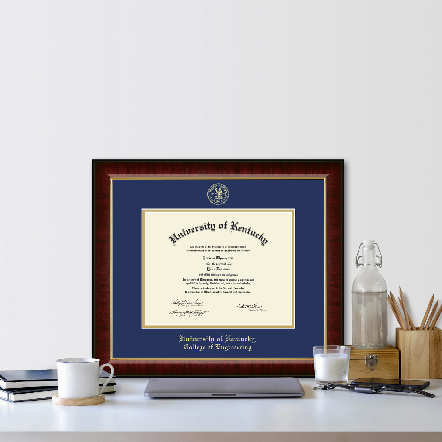 University of Kentucky Gold Embossed Diploma Frame in Murano - Item #276579-KEN from University ...
