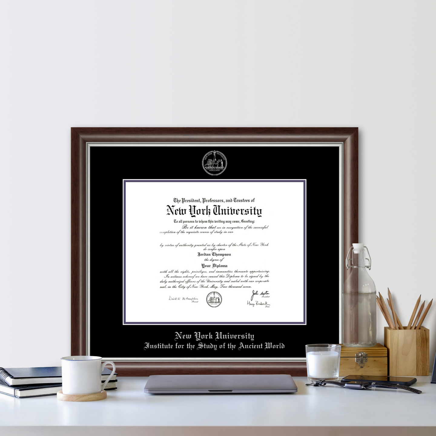New York University Silver Embossed Diploma Frame in Devonshire - Item ...