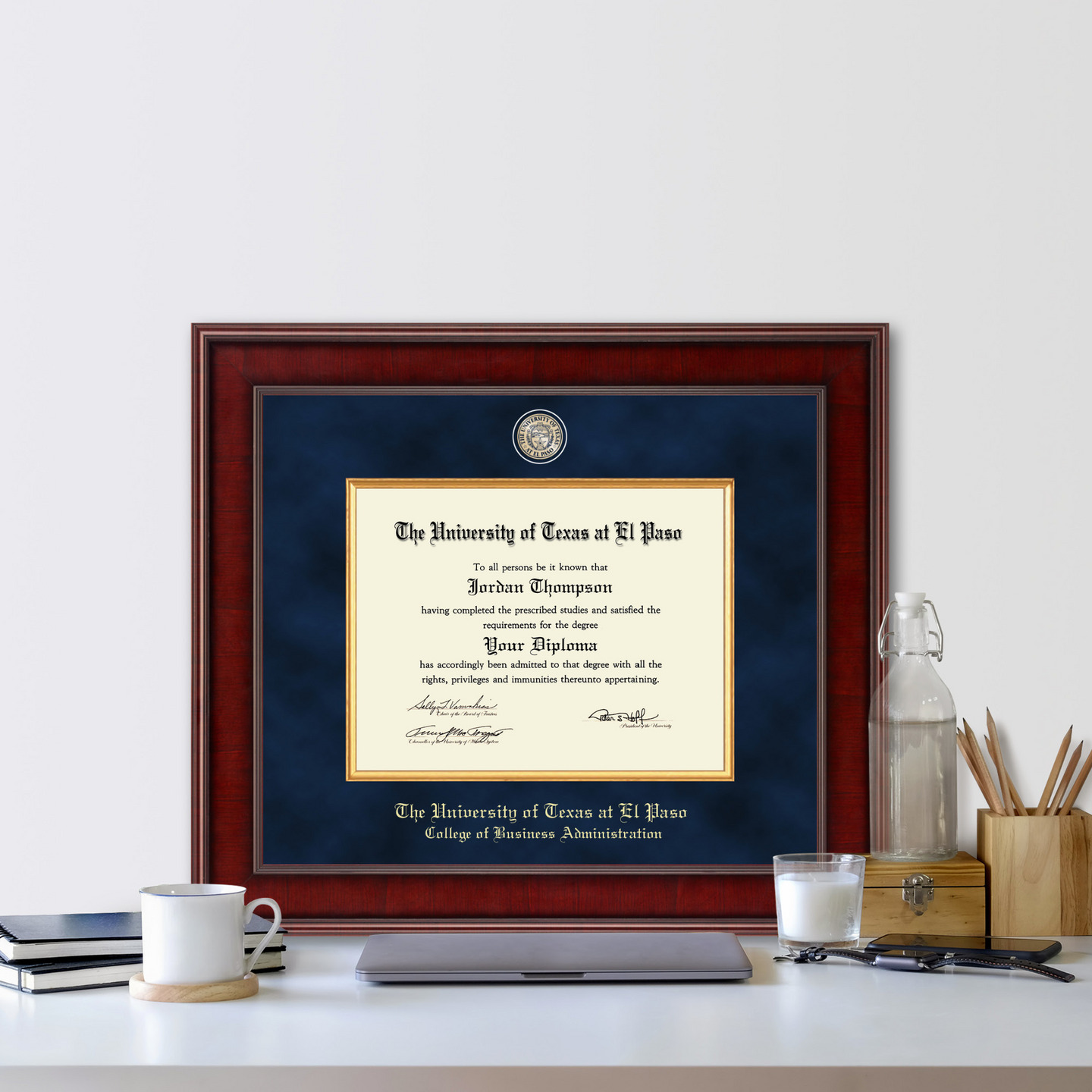 University of Texas at El Paso Presidential Masterpiece Diploma Frame ...