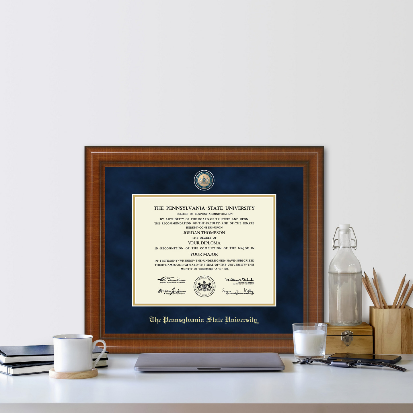 Pennsylvania State University Masterpiece Medallion Diploma Frame in ...