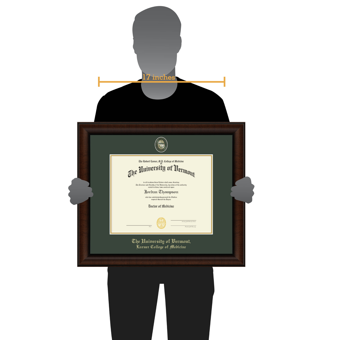 The University of Vermont Masterpiece Medallion Diploma Frame in Lenox ...