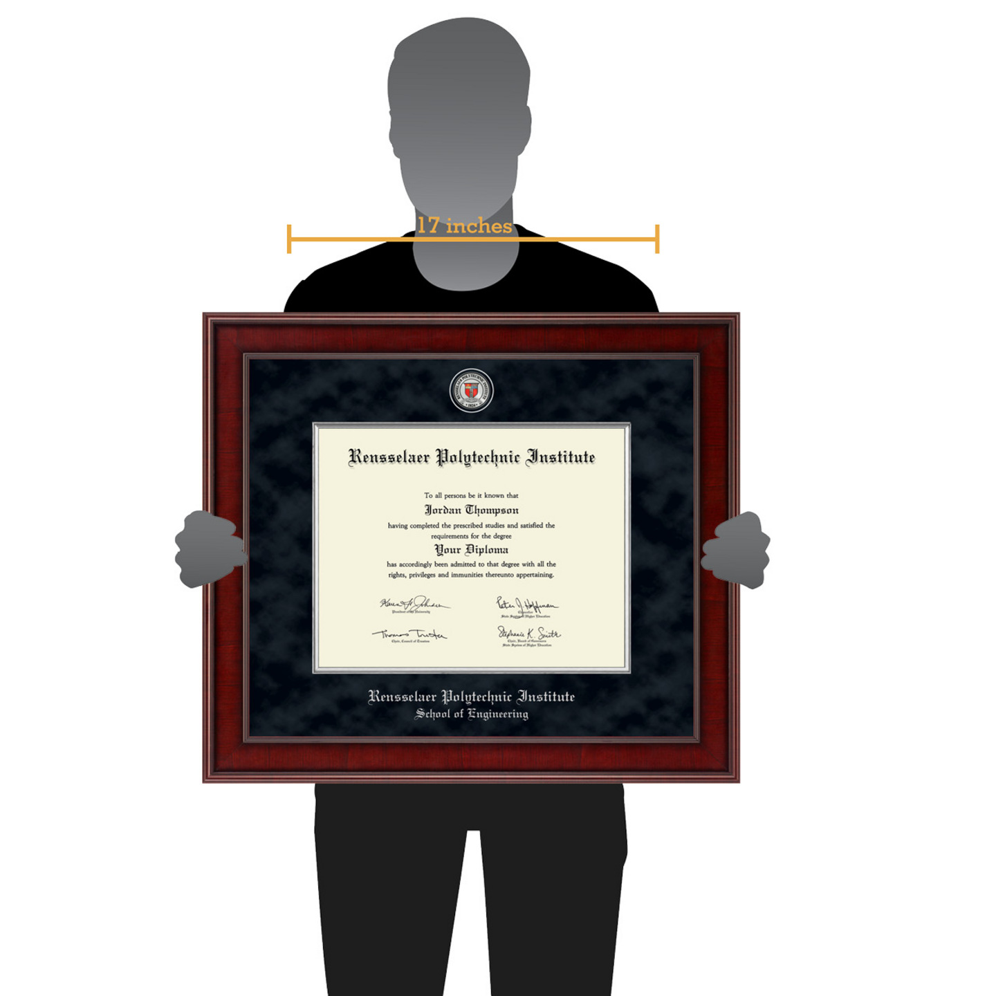 Rensselaer Polytechnic Institute Presidential Masterpiece Diploma Frame ...