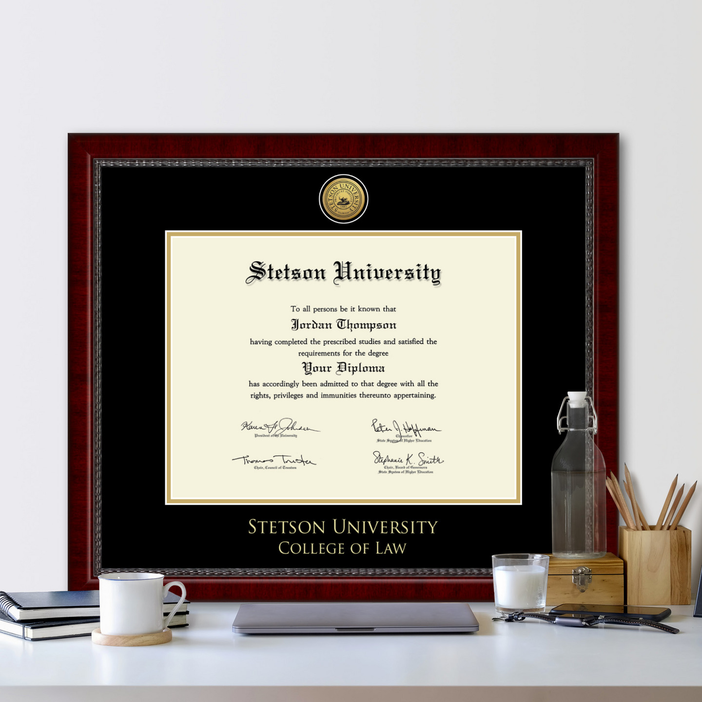 Stetson University Gold Engraved Medallion Diploma Frame in Sutton ...