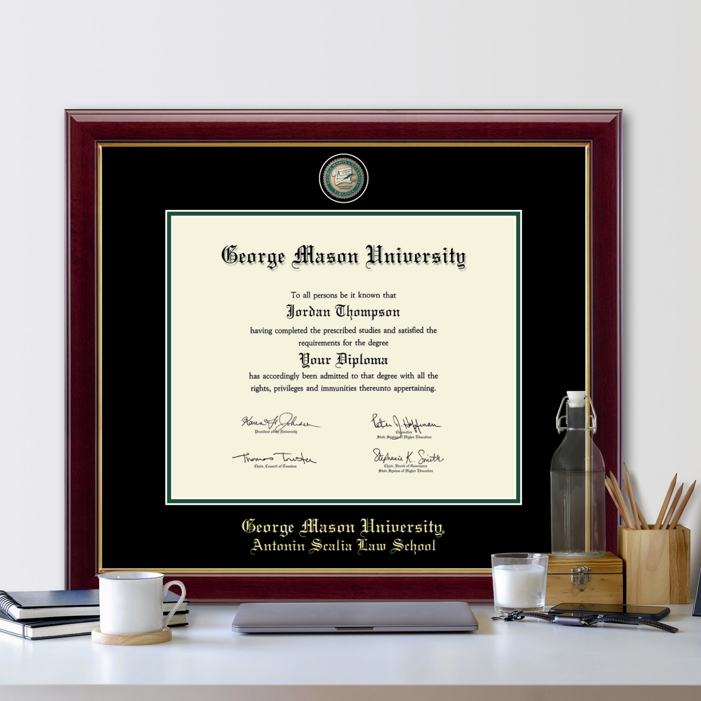 George Mason University Masterpiece Medallion Diploma Frame in Gallery ...