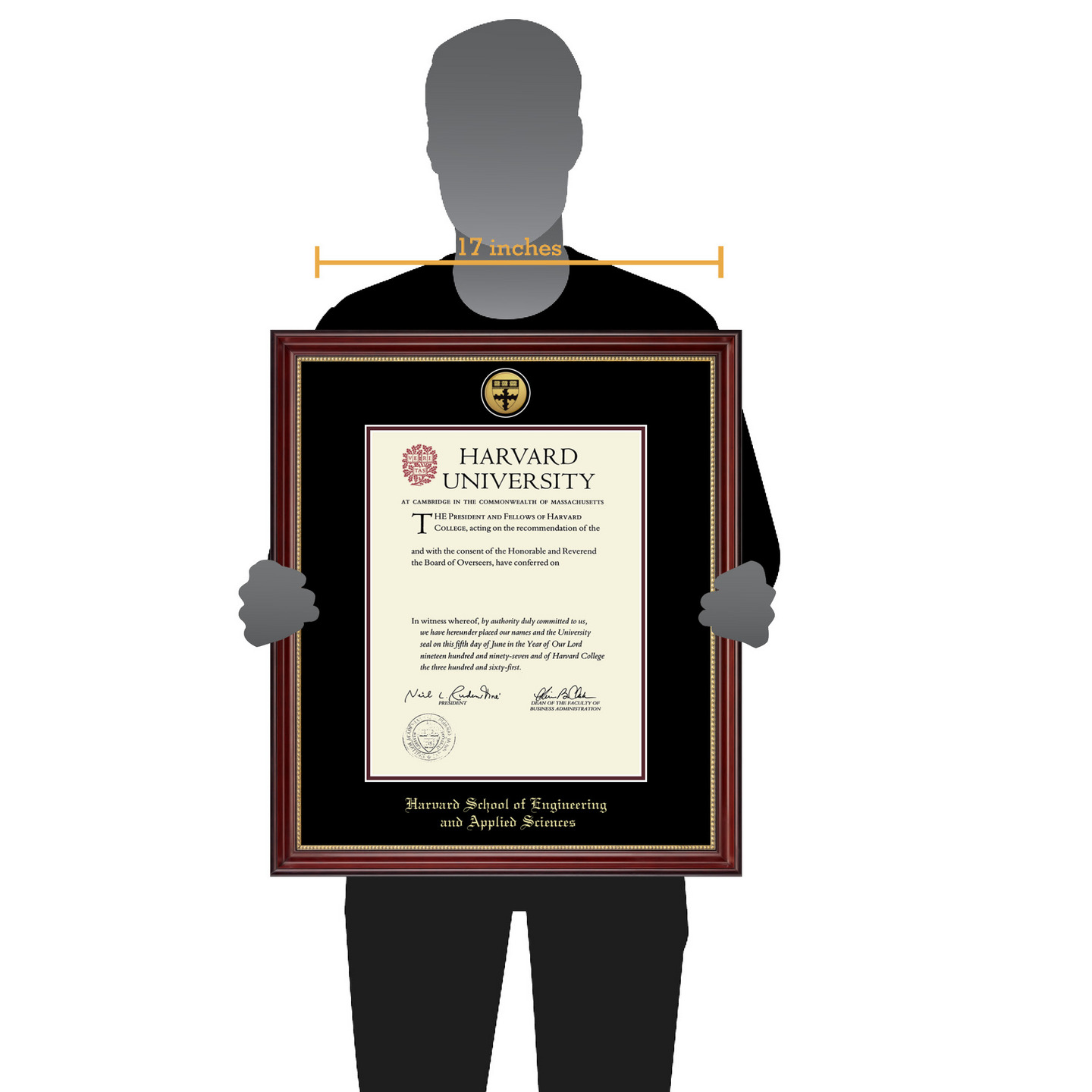 Harvard University Gold Engraved Medallion Diploma Frame in Kensington ...