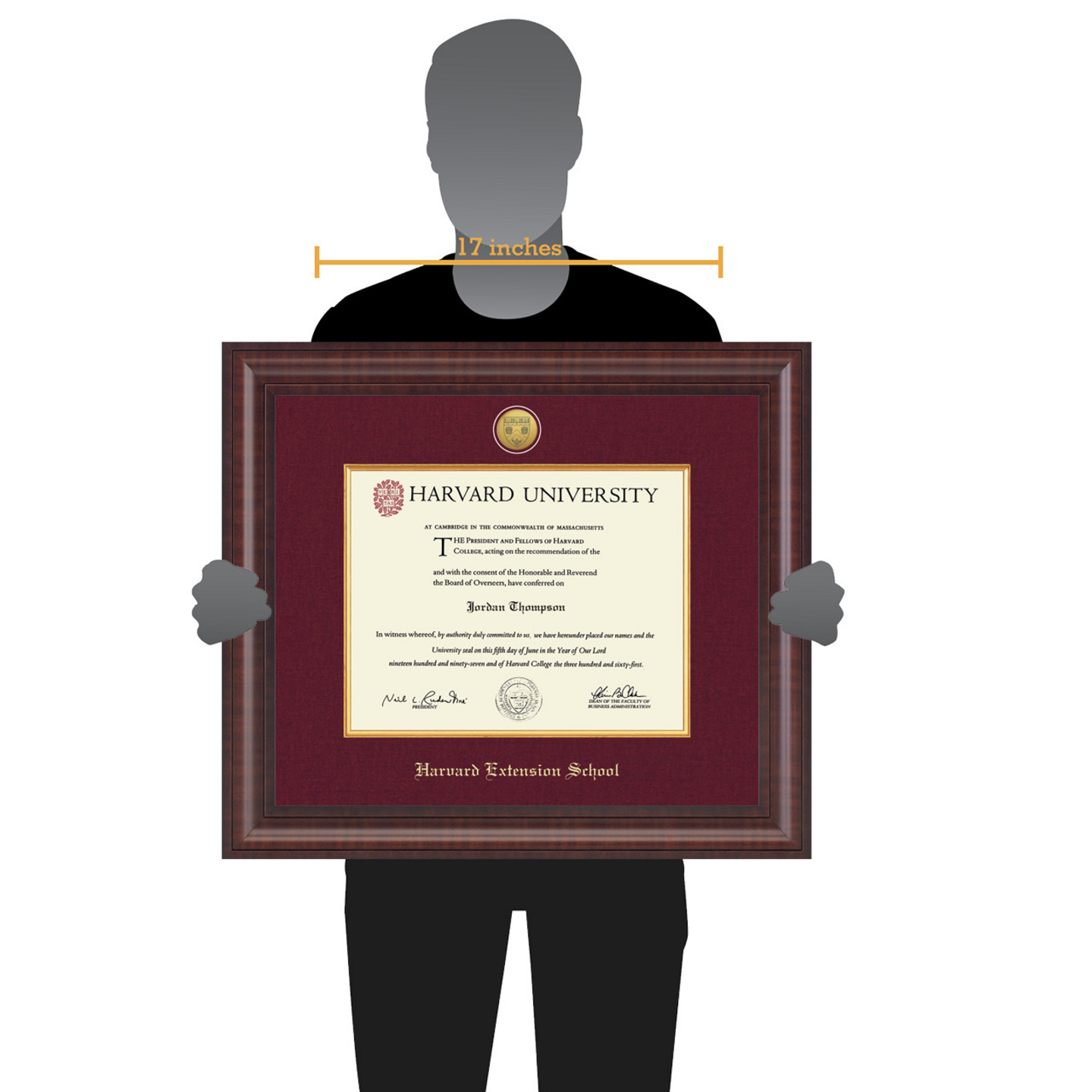 Harvard University Presidential Gold Engraved Diploma Frame in Premier ...