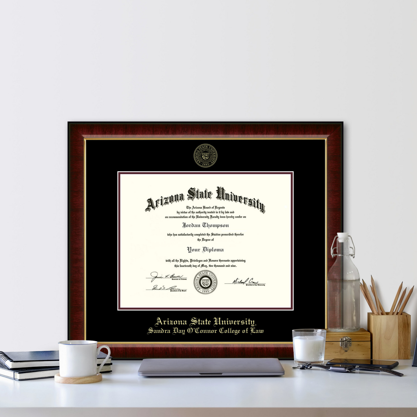 Arizona State University Gold Embossed Diploma Frame in Murano - Item ...