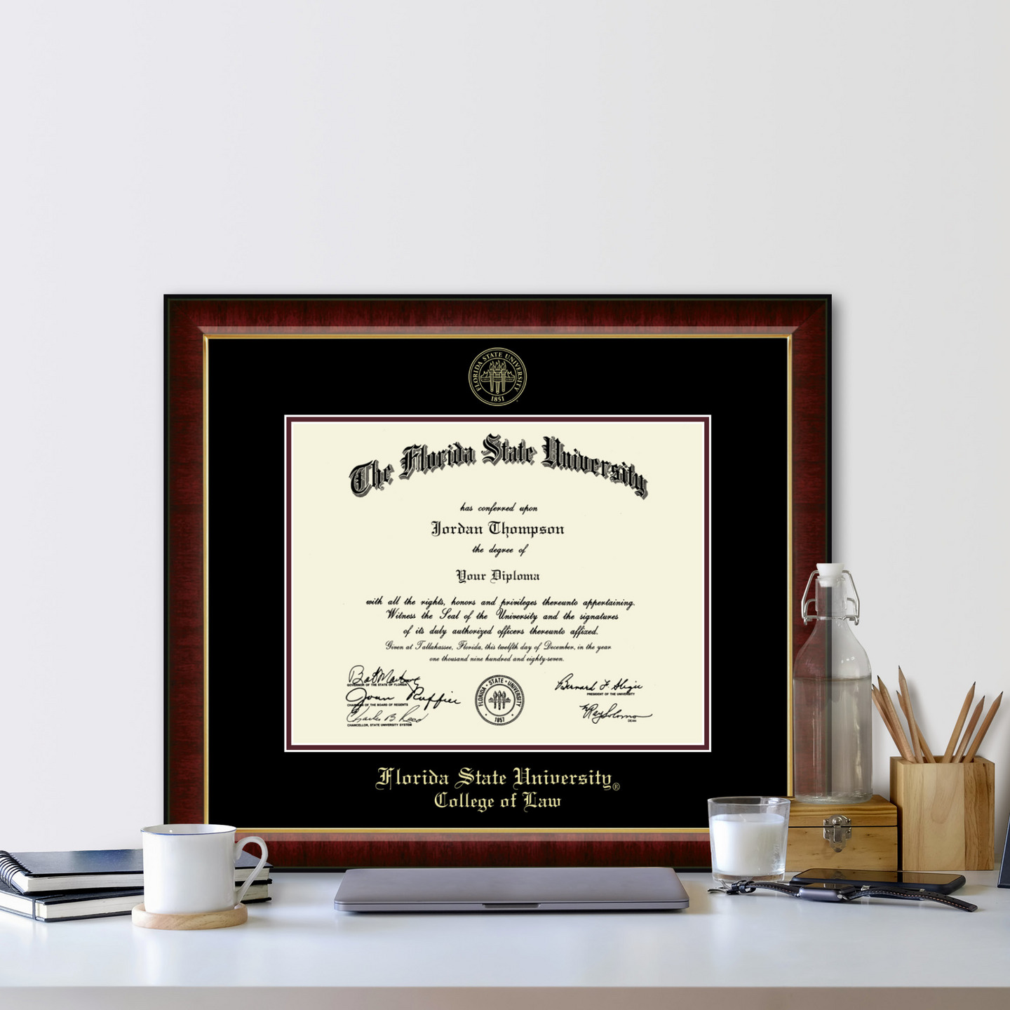 Florida State University Gold Embossed Diploma Frame in Murano - Item ...