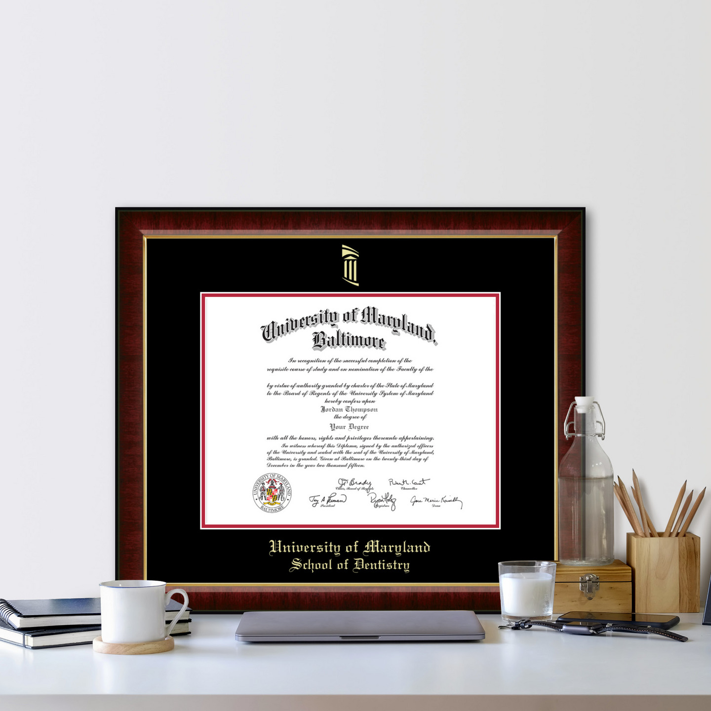 University of Maryland Baltimore Gold Embossed Diploma Frame in Murano ...