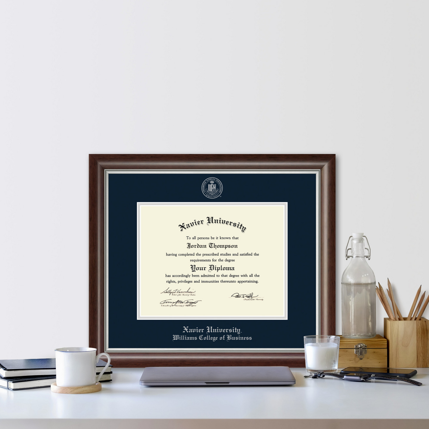 Xavier University Silver Embossed Diploma Frame in Devonshire - Item ...