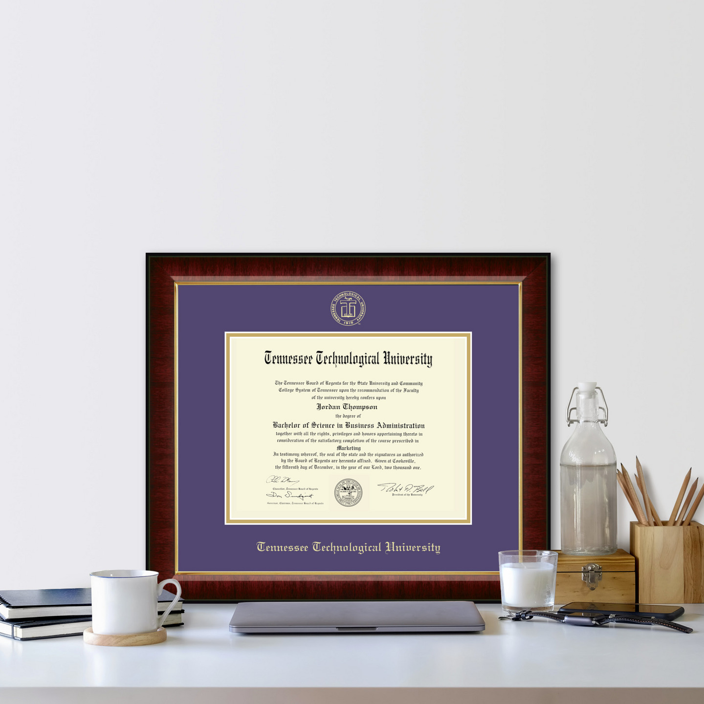 Tennessee Technological University Gold Embossed Diploma Frame in ...