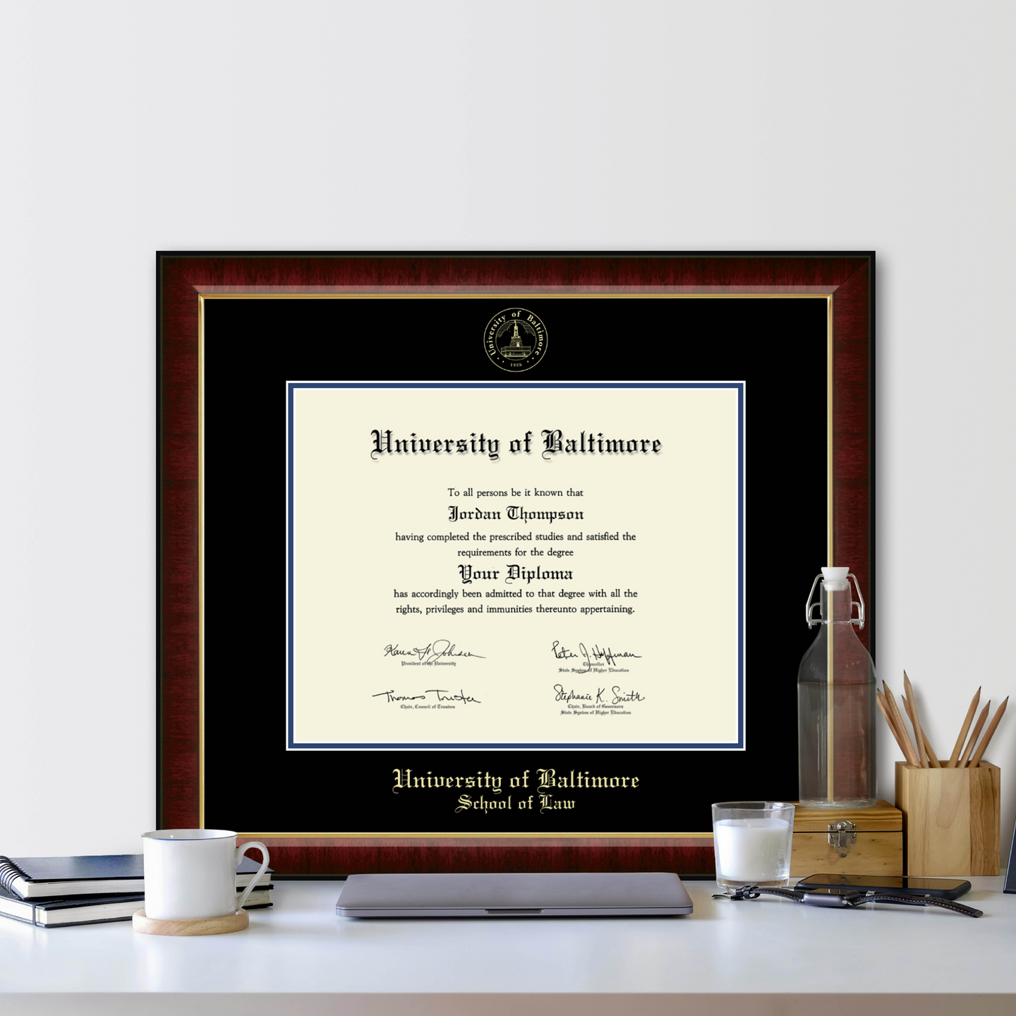 University of Baltimore Gold Embossed Diploma Frame in Murano - Item ...