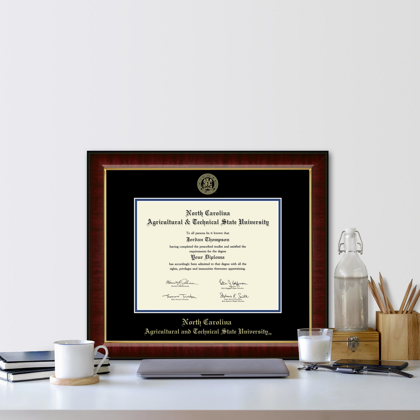 North Carolina A&T State University Gold Embossed Diploma Frame in ...