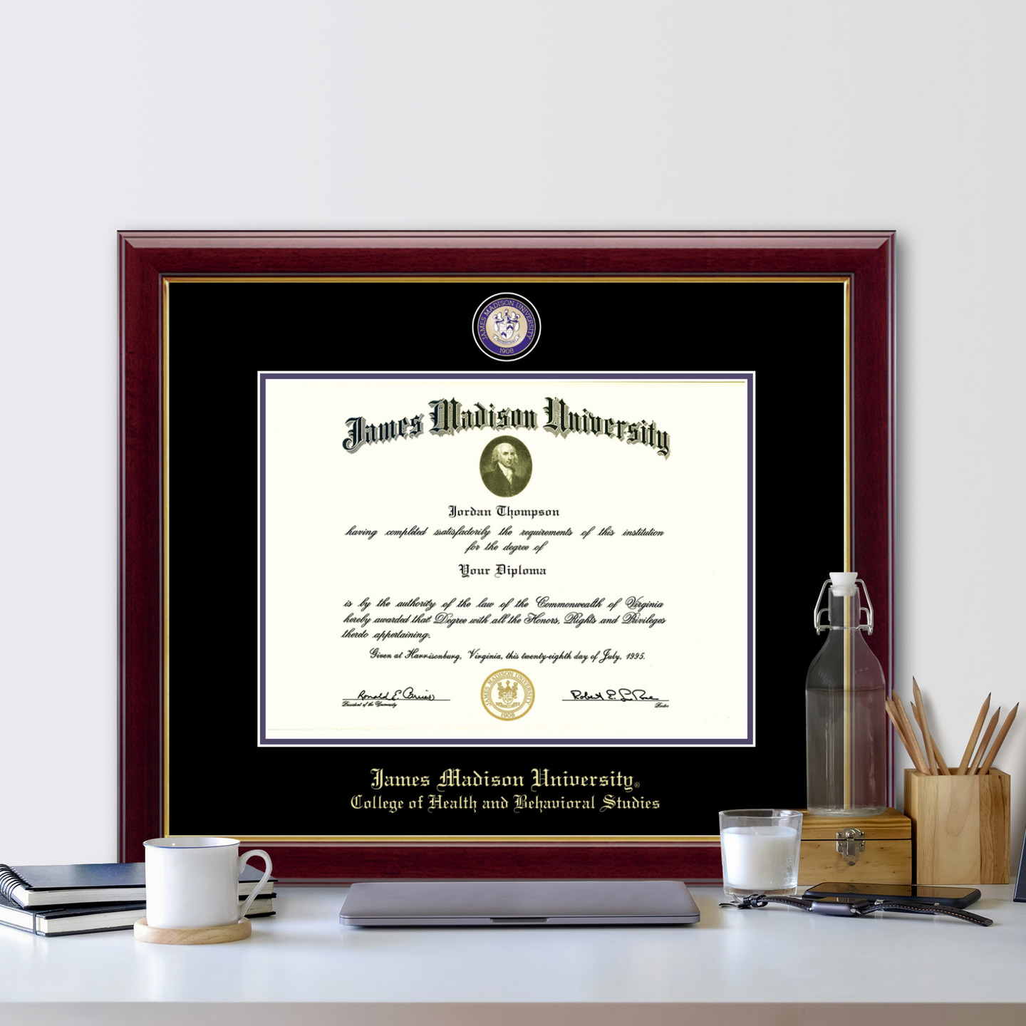 James Madison University Masterpiece Medallion Diploma Frame in Gallery ...